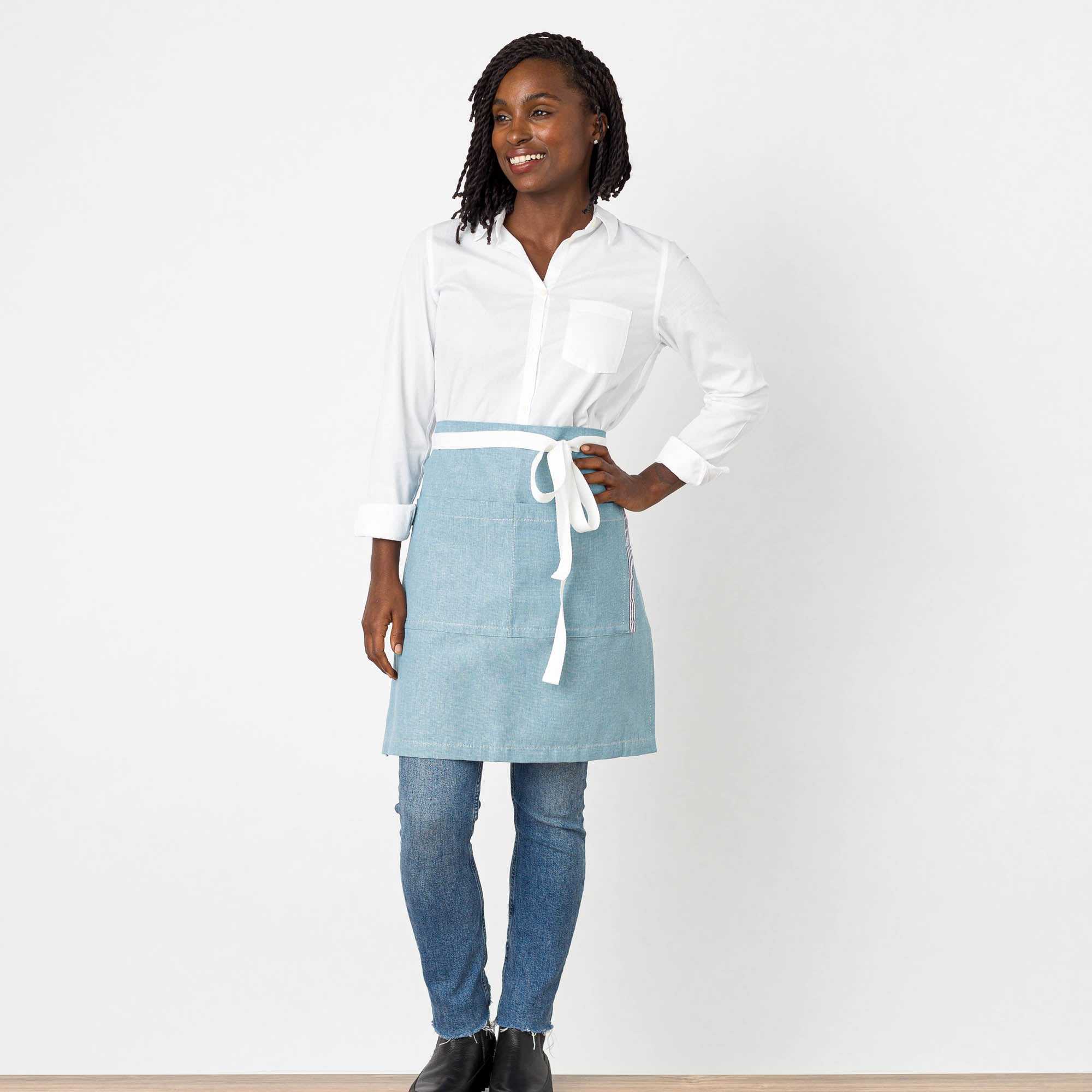 simple half apron