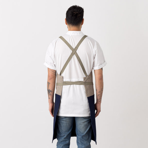 Crossback Chef Apron, Navy and Tan, Cool Style, Best Reviews, 2-Tone ...